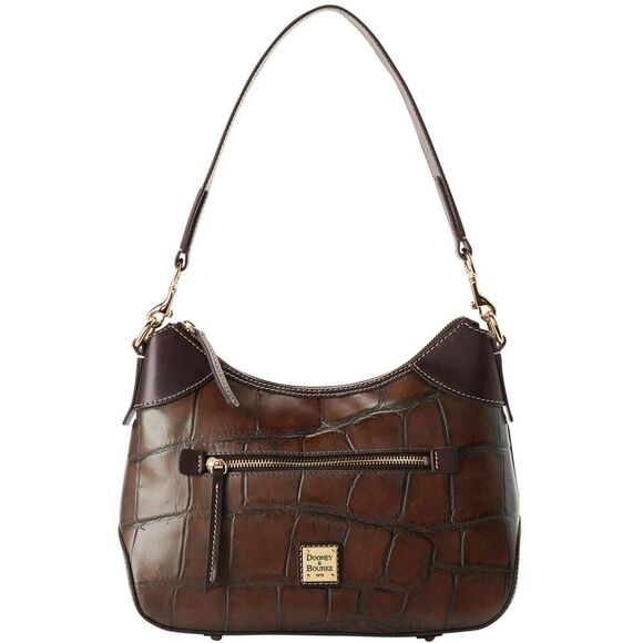 Dooney & Bourke | Bags | Dooney Bourke Denison Hobo Shoulder Bag Cognac ...